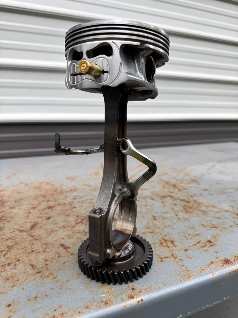 Carved Piston - Middle Finger - Metals By Morgan