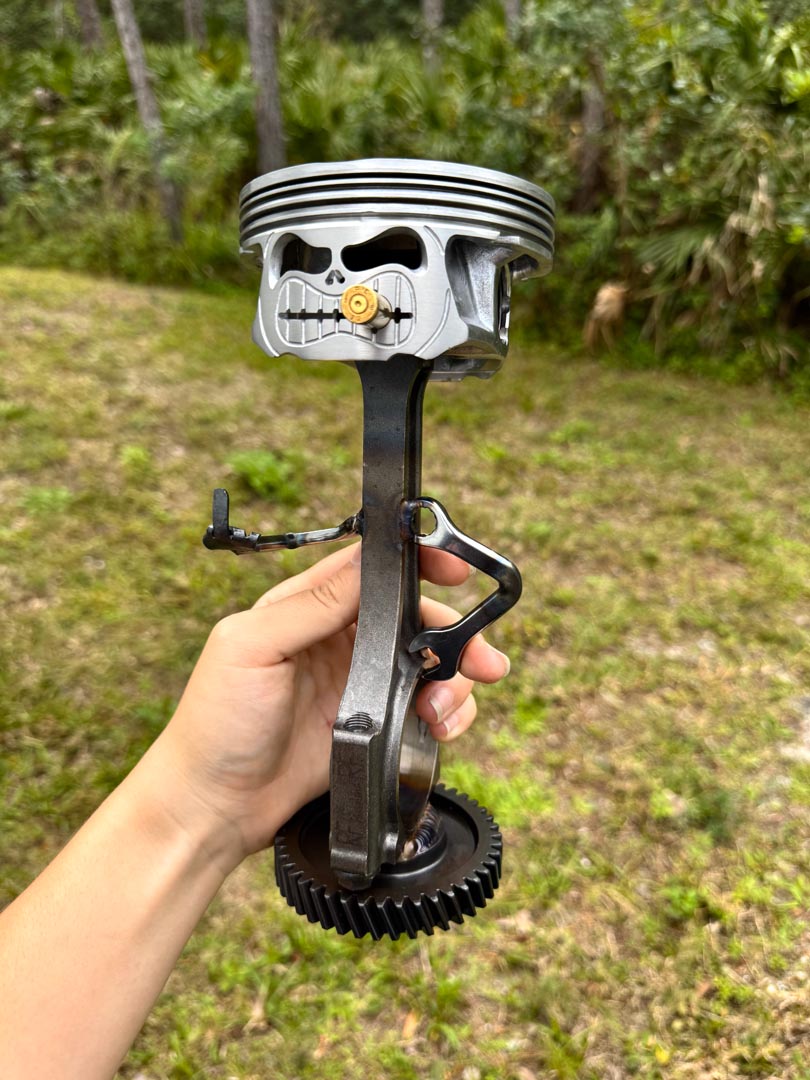 Carved Piston - Middle Finger - Metals By Morgan