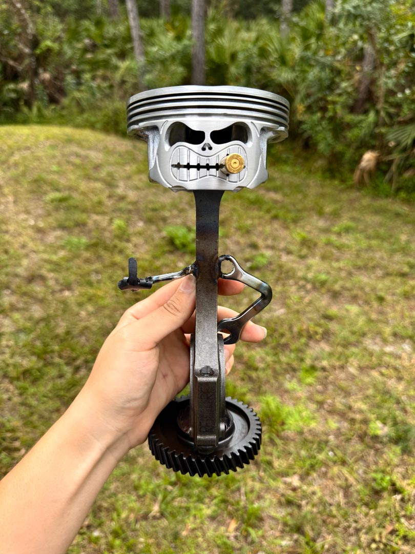 Carved Piston - Middle Finger - Metals By Morgan