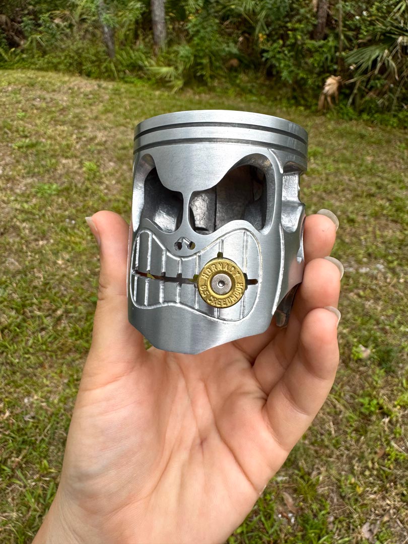 Carved Piston - Without Gear Stand - Metals By Morgan