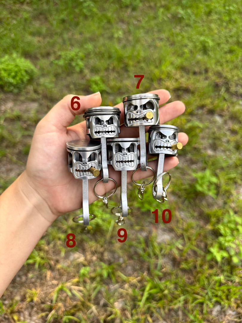 Mini-Piston Keychains - Metals By Morgan